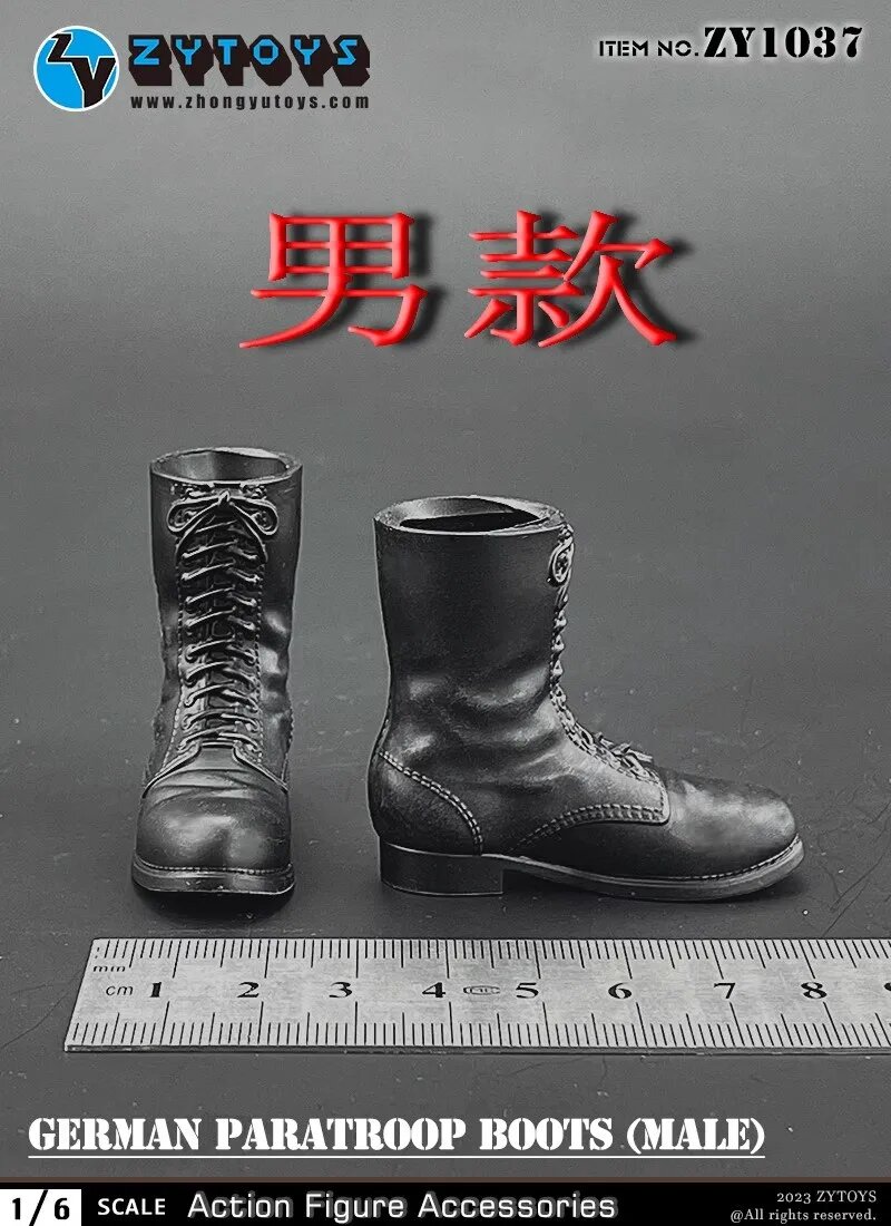 Модели ботинок ZYTOYS 1/6 для солдата Черный, ZY1037 male