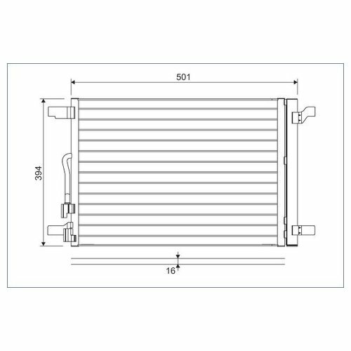 Радиатор кондиционера Valeo 814301