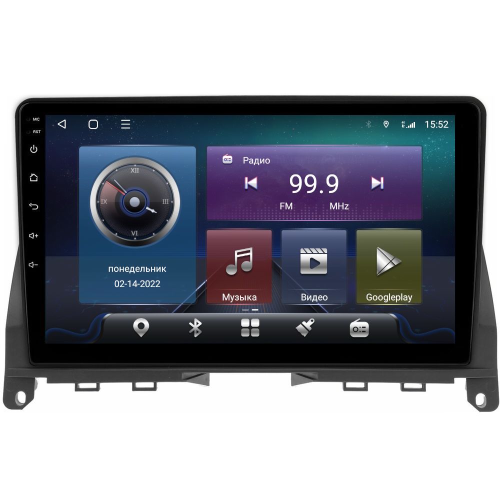 Магнитола CRS-300 Mercedes-Benz C-Class (W204) 2006-2011с Android 15, Процессор 8 ядер, Память 6+128Gb, Carplay + Android Auto, DSP, 4G(Sim)