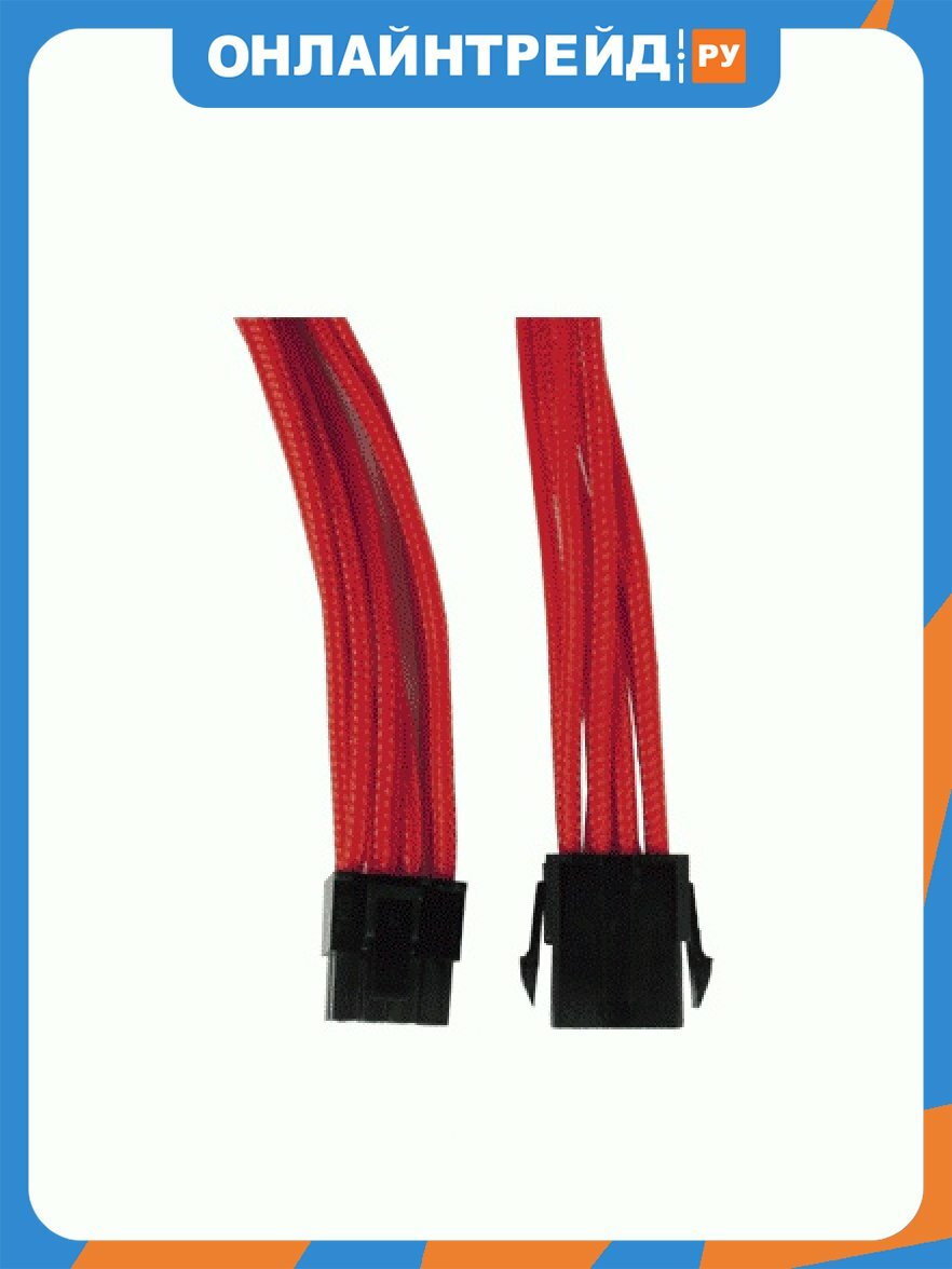 Удлинитель Gelid 6+2-pin PCI-E, 30см, красный CA-8P-08