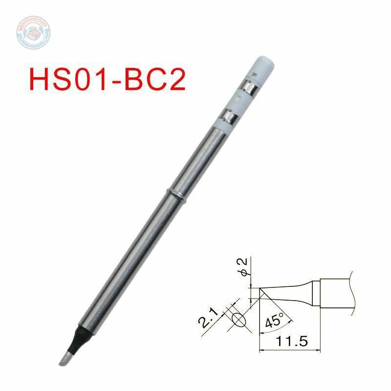 Сменная паяльная насадка HS01-BC2 для станций T85/SH72, HS01, GD300, быстрая замена жала, точный нагрев, ремонт электроники