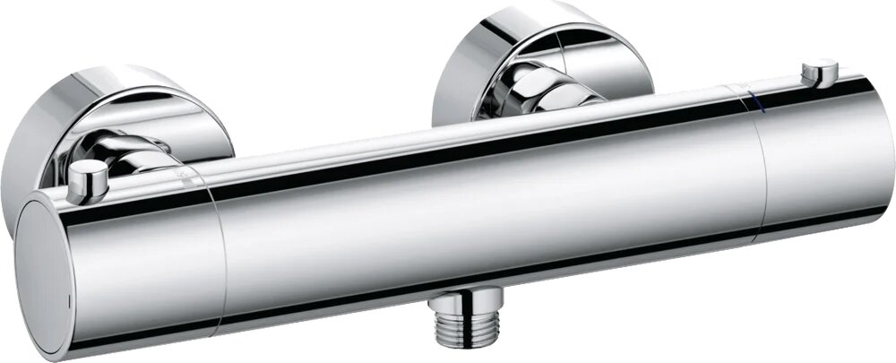 Термостатический смеситель Kludi Objekta 352000538 хром, глянцевый, настенный, латунный, без лейки, смеситель для ванны с душем