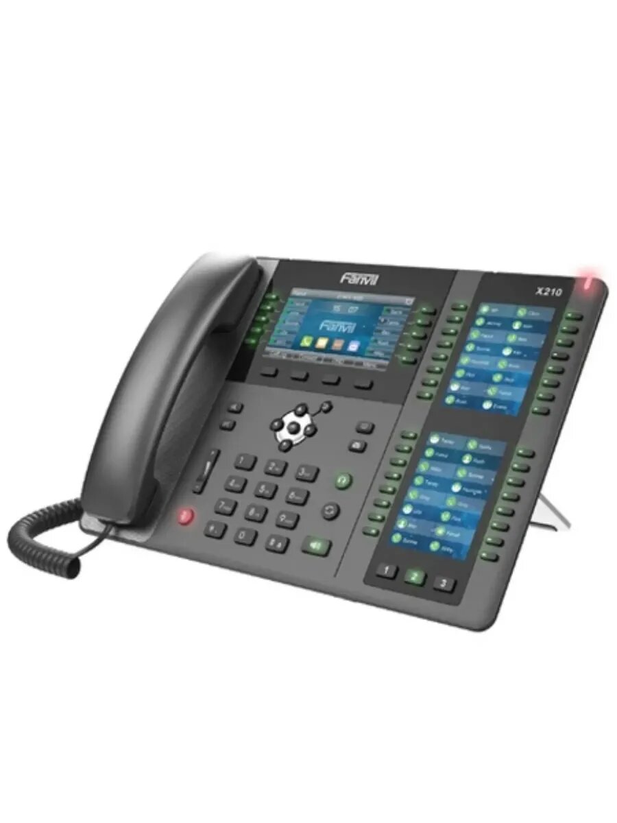 Телефон VoIP X210 проводной, дисплей, РоЕ конференц-связь