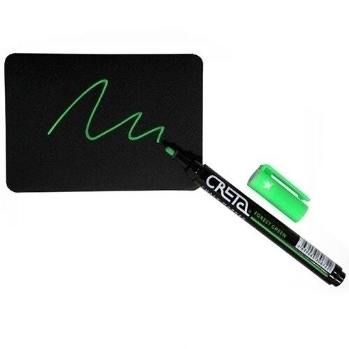 Маркер меловой CRETA /набор 2 шт./, цвет - зеленый, водная основа, 2-3 мм