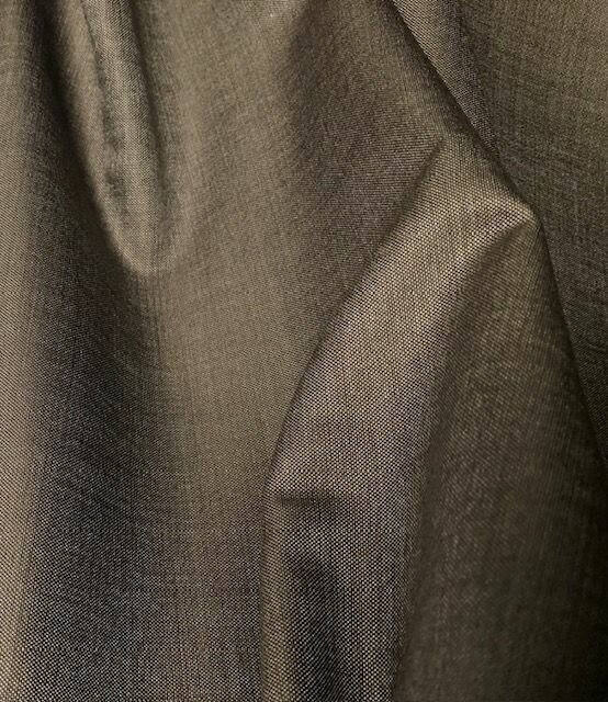 Ткань костюмная для шитья одежды бежево-коричневая шерсть с шелком Super 150 отрез 2 метра