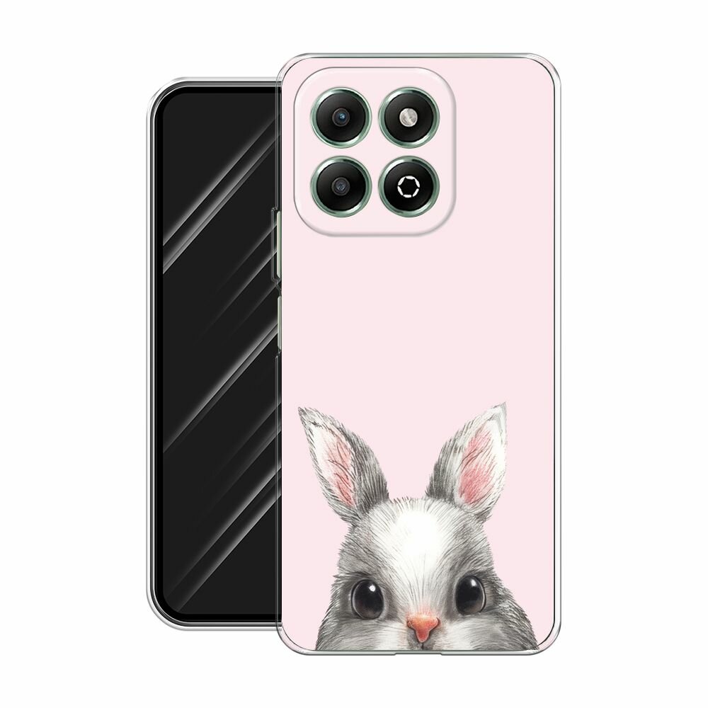Чехол на Honor X6b / Хонор X6b с принтом "Карандашный кролик 1 - 8 марта" — фото 1