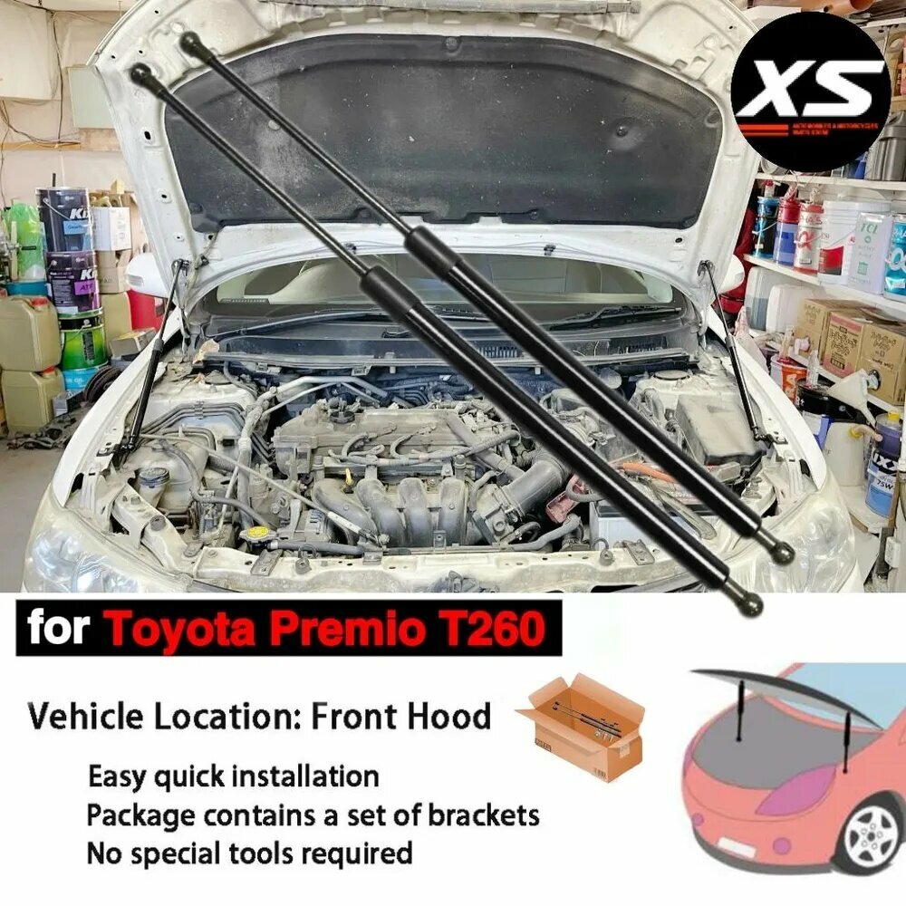 Универсальный Газлифт мебельный Газовые упоры для Toyota Premio T260 2007-2021 Амортизаторы