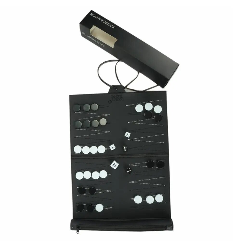 Кожаная шахматная доска из искусственной кожи, портативная доска для нарды