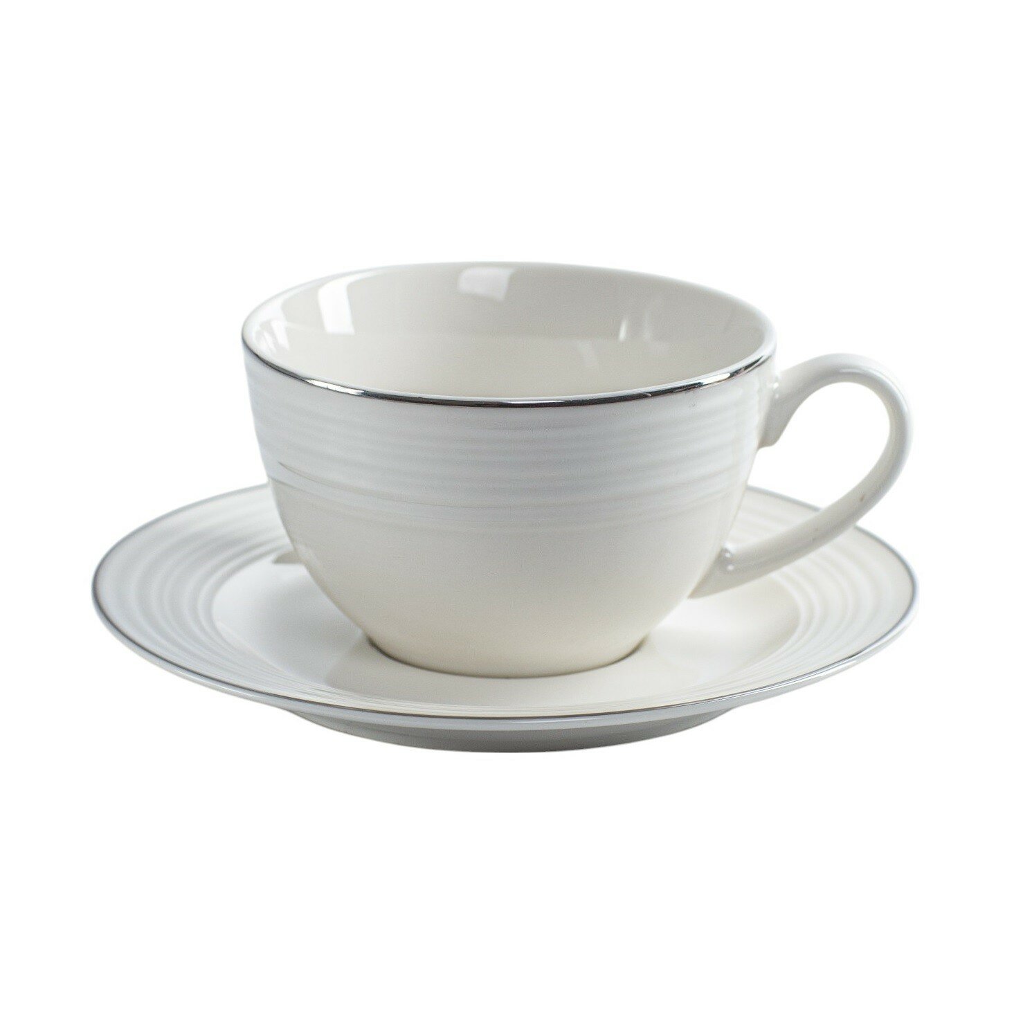 Fioretta Fiesta пара чайная из фарфора, 220 мл, сервировка чая дома и в гостиной зоне