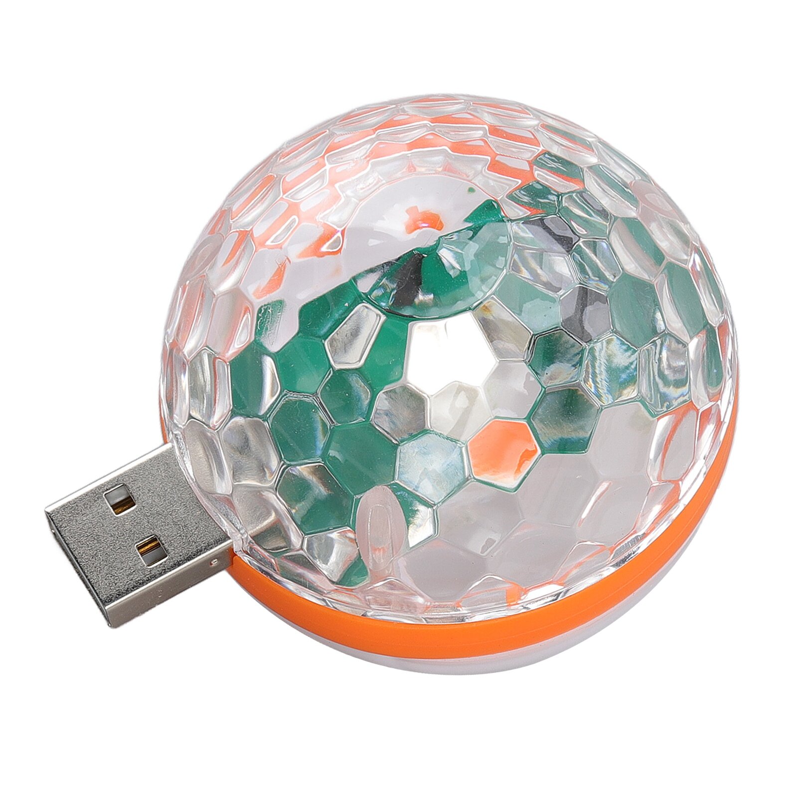 USB мини-красочный шаровой светильник, 2 режима освещения, 5 В постоянного тока, голосовое управление, RGB сценический светильник для дня рождения, танцевальной вечеринки