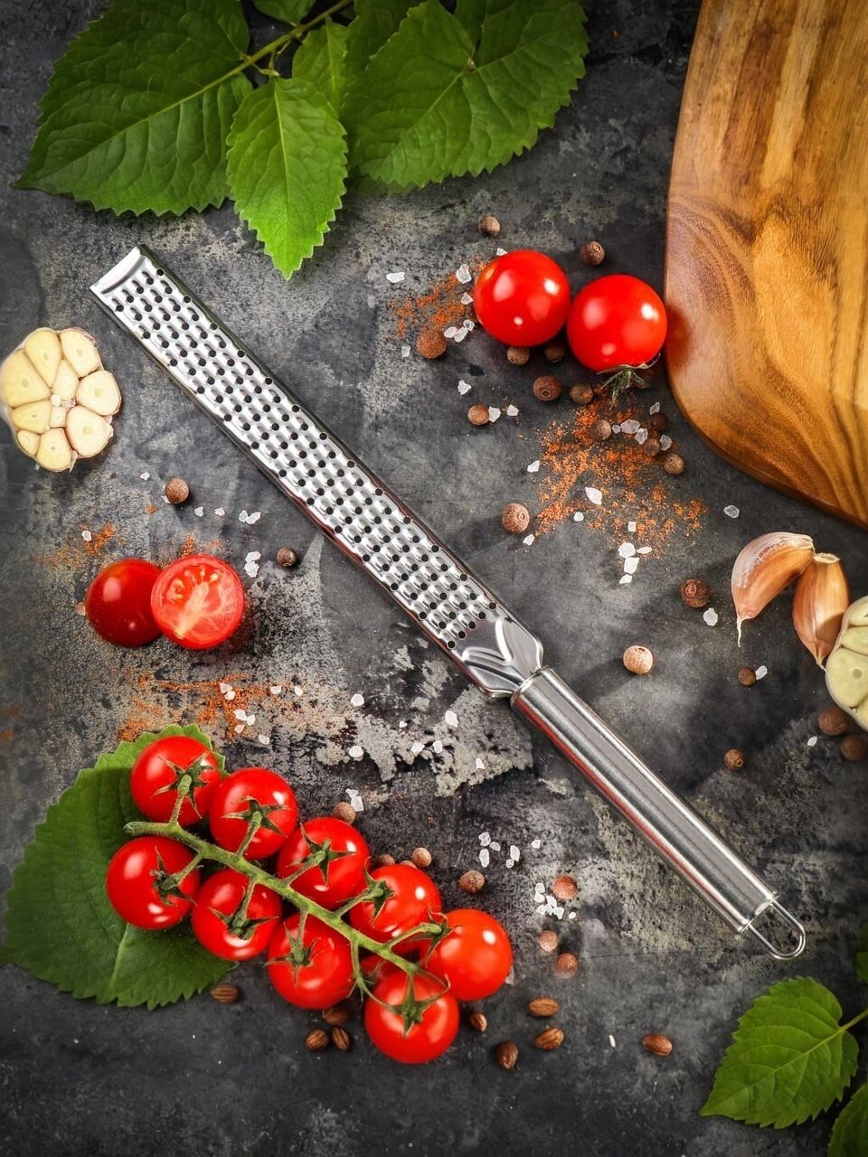 Терка ручная металлическая Y4-7663, 32.5 см, нержавеющая сталь, кухонная терка