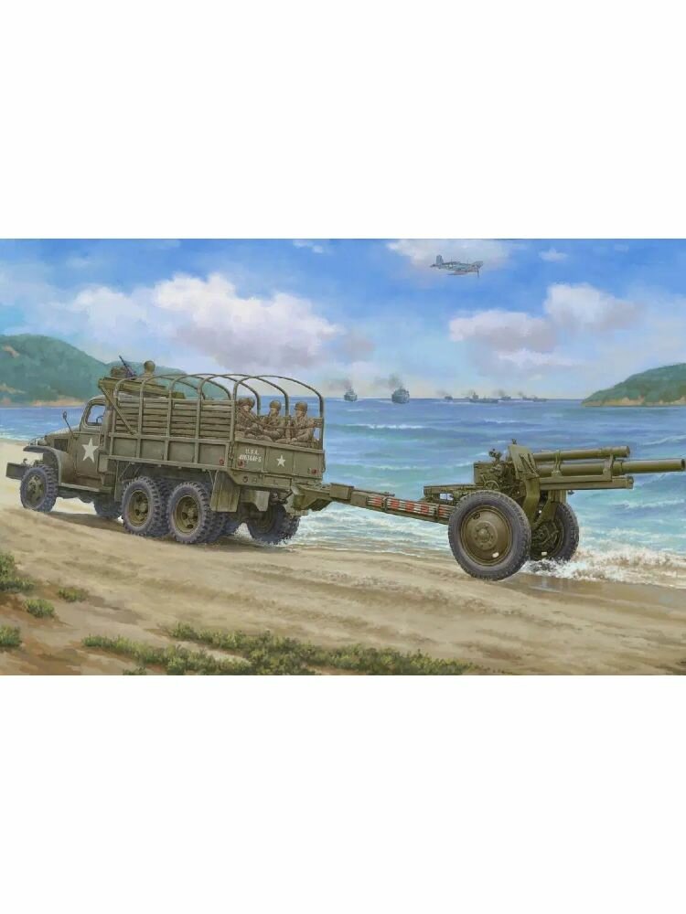 I Love Kit 63567 USA CCKW-352 MACHINE GUN TURRET W/M2A1 105MM HOWITZER 1:35 Kit Комплект для моделей