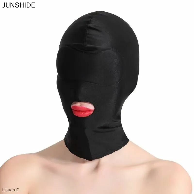Маска эротическая БДСМ, балаклава секс игрушка, раскрывать рот
