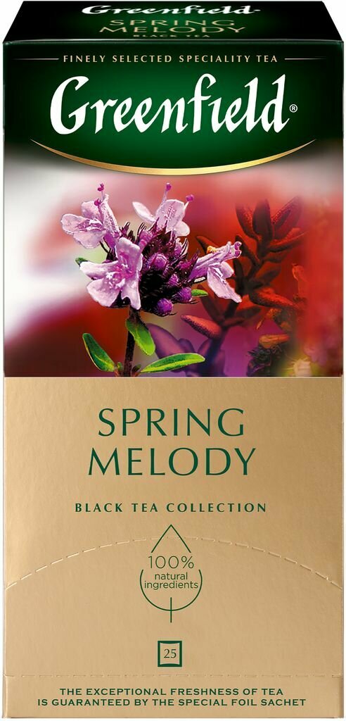 Чай черный GREENFIELD Spring Melody, 25пак x 3 упаковки