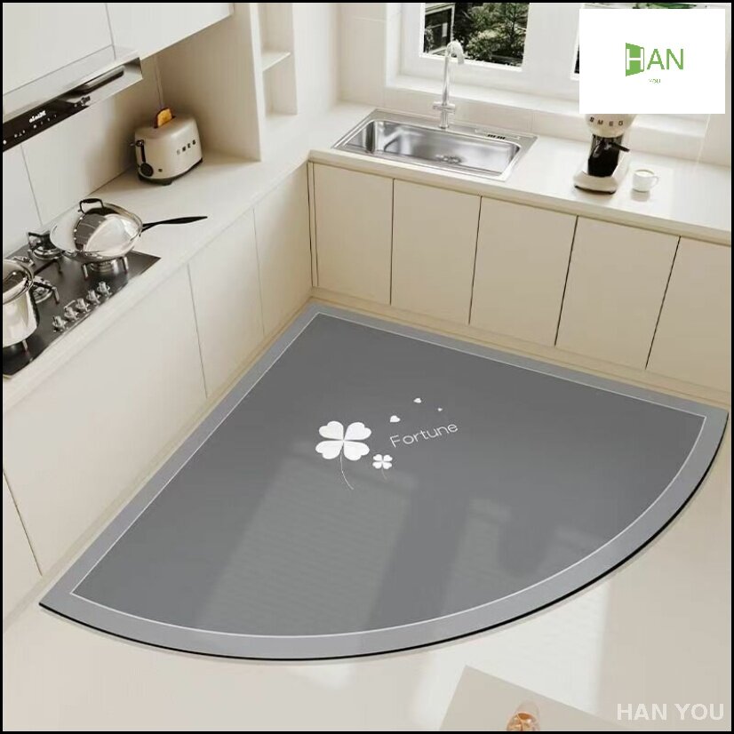 Эксклюзивные масловпитывающие коврики 140x140 см для кухни антискользящие