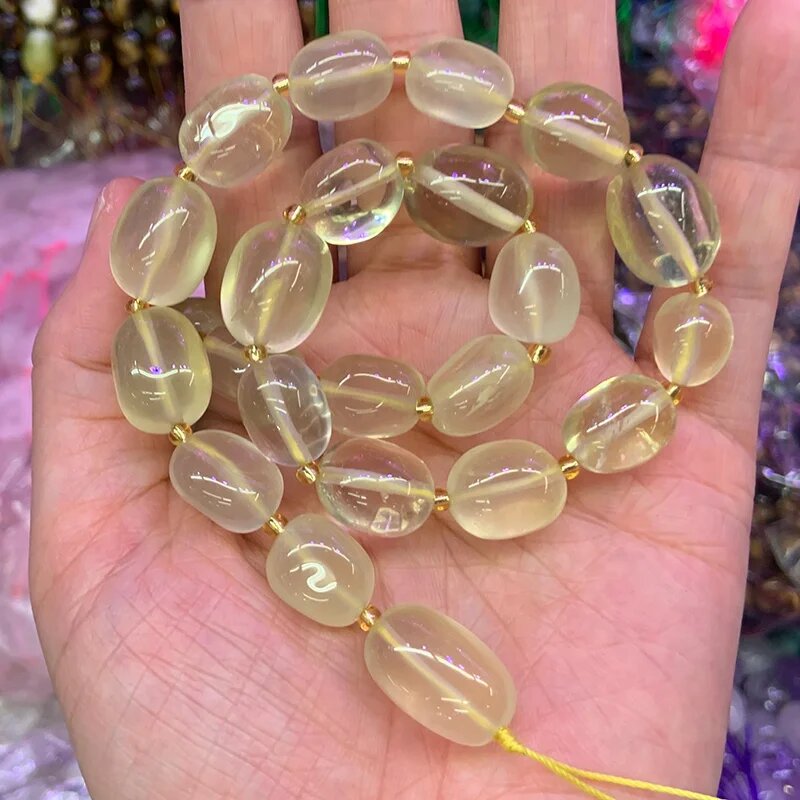 Бусины Furiosa Аметист Клубника Лимон Кварц 15 дюймов Lemon Quartz