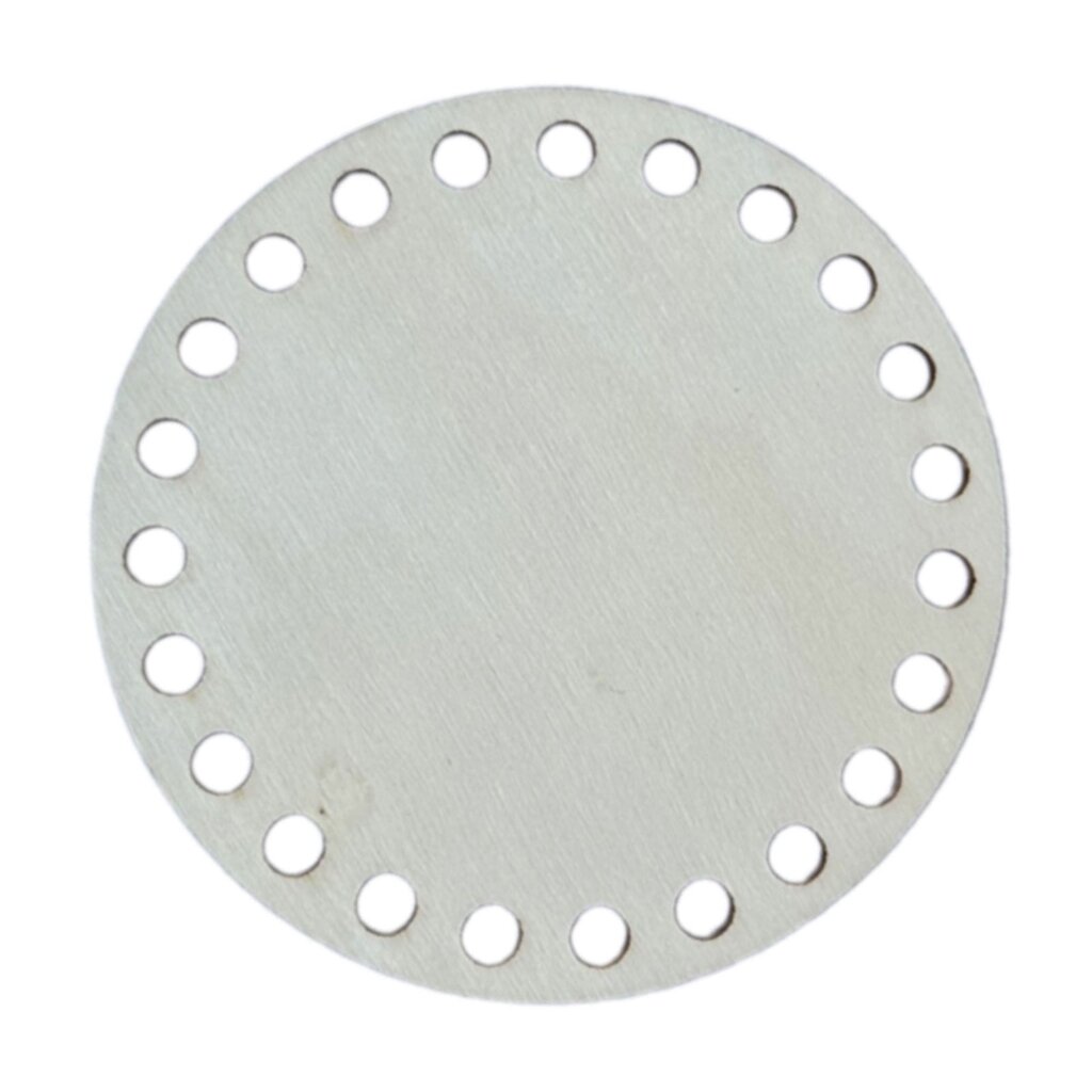 Коробка для хранения каркасной корзины DIY с перфорированным основанием из круглой древесной стружки-круглая 25 см