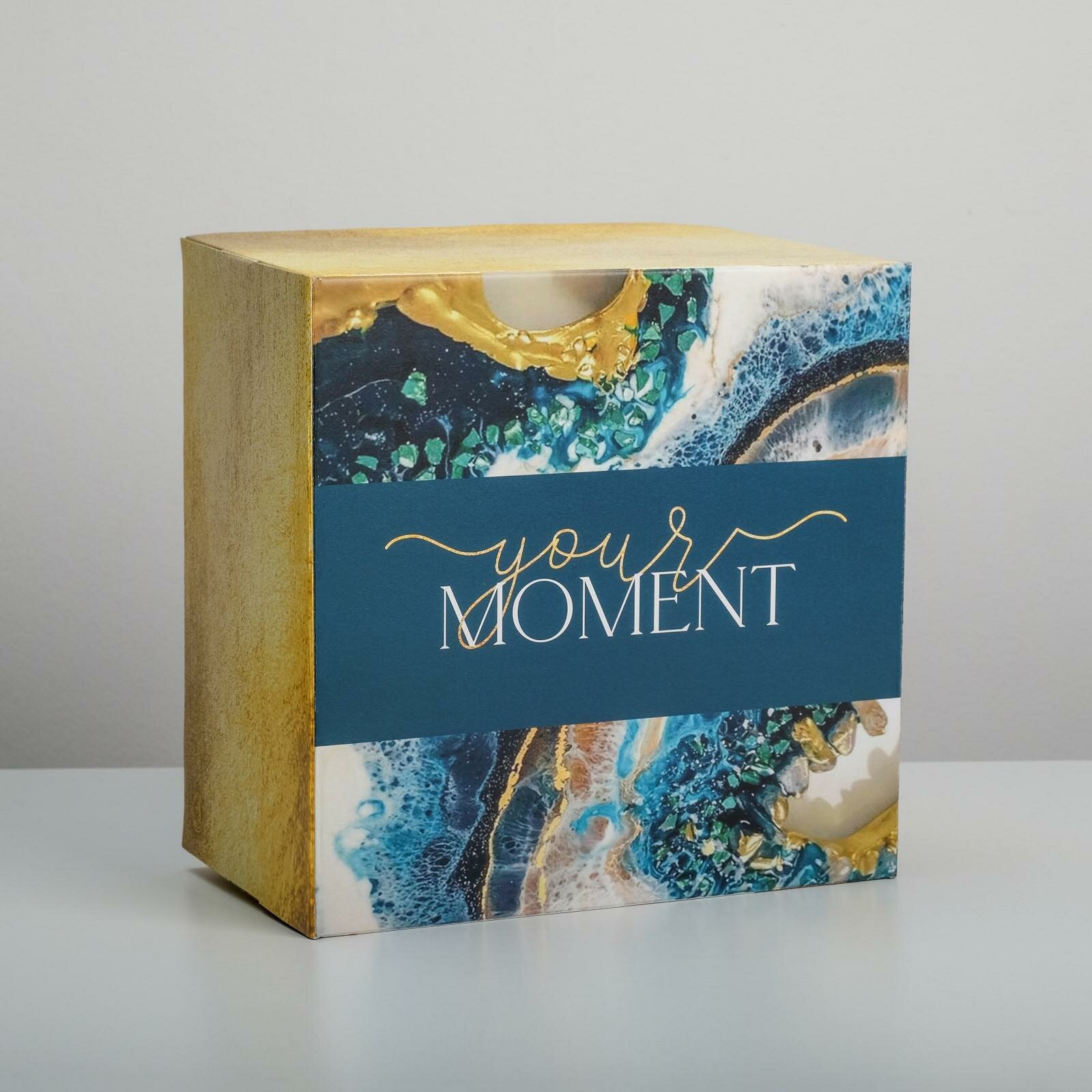 !09 Коробка кондитерская, упаковка, «Флюид» 30 х 30 х 19 см.