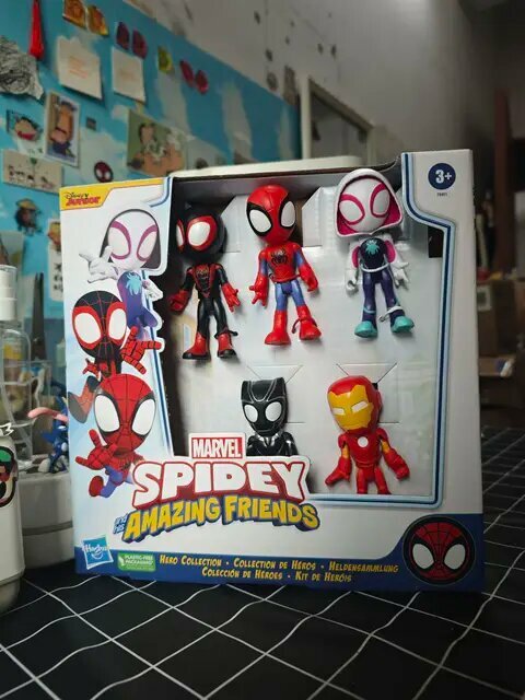 Официальная фигурка Hasbro Marvel Spider-Man и Spider-Man and His Amazing Friends Network Squad Superhero Adventure Q-версии в подарок