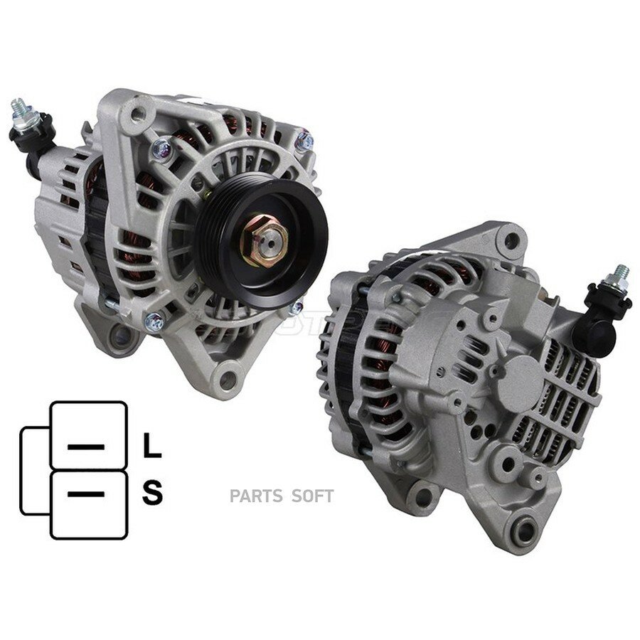 Генератор Nissan Almera 95-00 / Primera 90-02 (SR20DE 12V 80A) SAT ST-85-0032 | цена за 1 шт