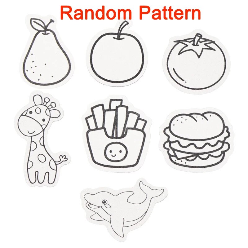 Губки для рисования 3D, 10шт, узор Random Pattern