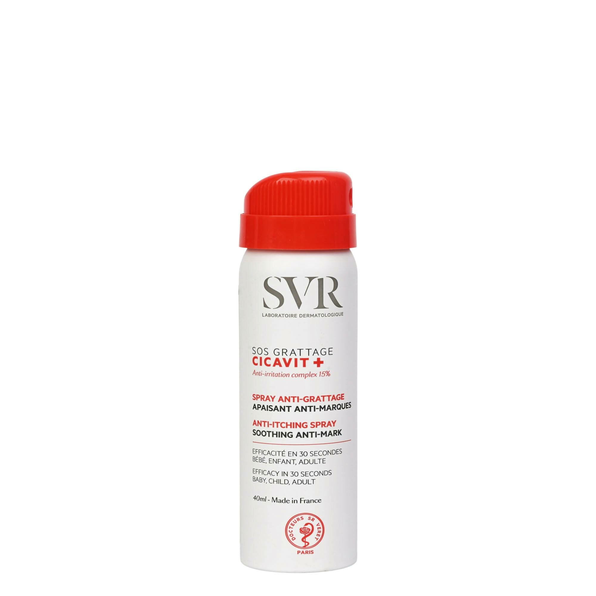 SVR Успокаивающий охлаждающий спрей против зуда Cicavit+ SOS Grattage 40мл