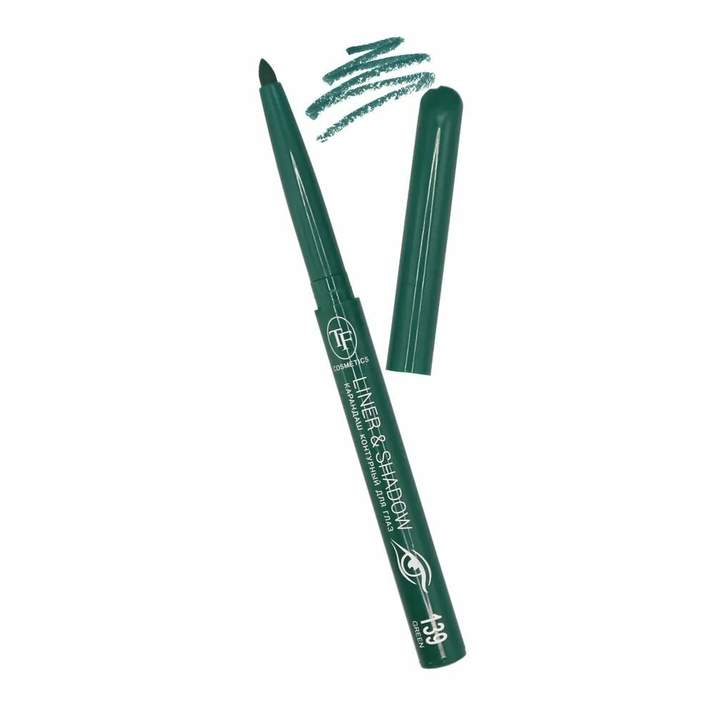 TF cosmetics Карандаш для глаз, Liner&shadow, автоматический, тон 139, зеленый