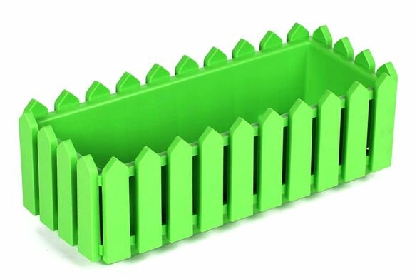 Балконный ящик пластиковый салатовый Лардо, 8 л, 47х19х16 см