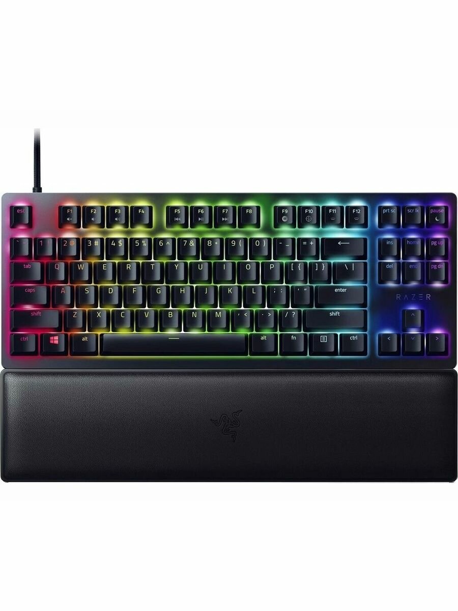 Razer Huntsman V2 Tenkeyless Проводная оптическая игровая клавиатура, русская раскладка, черная