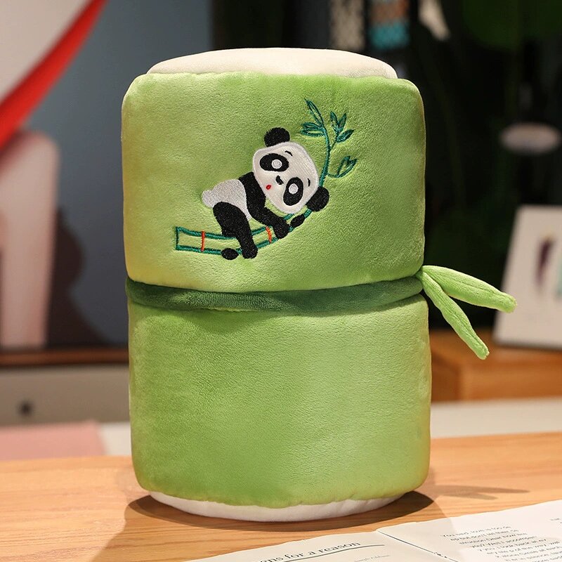 Бамбуковая игрушка-панда, реалистичная плюшевая игрушка-гигантская панда, милая кукла-медведь, кукла для сна для