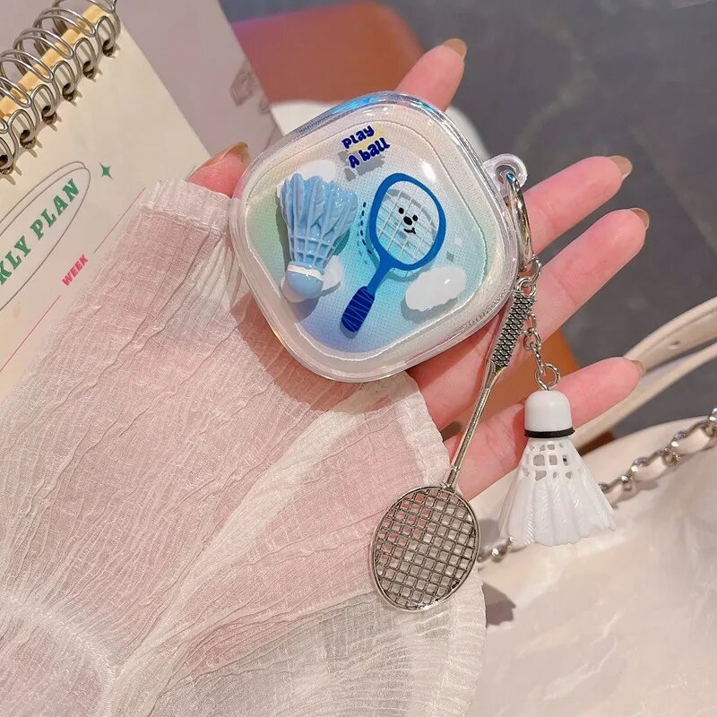 Чехол для Redmi Buds 6 Play, мягкий мультяшный чехол для наушников, защитный чехол для Bluetooth-гарнитуры с брелоком для Redmi Buds 6Play Box