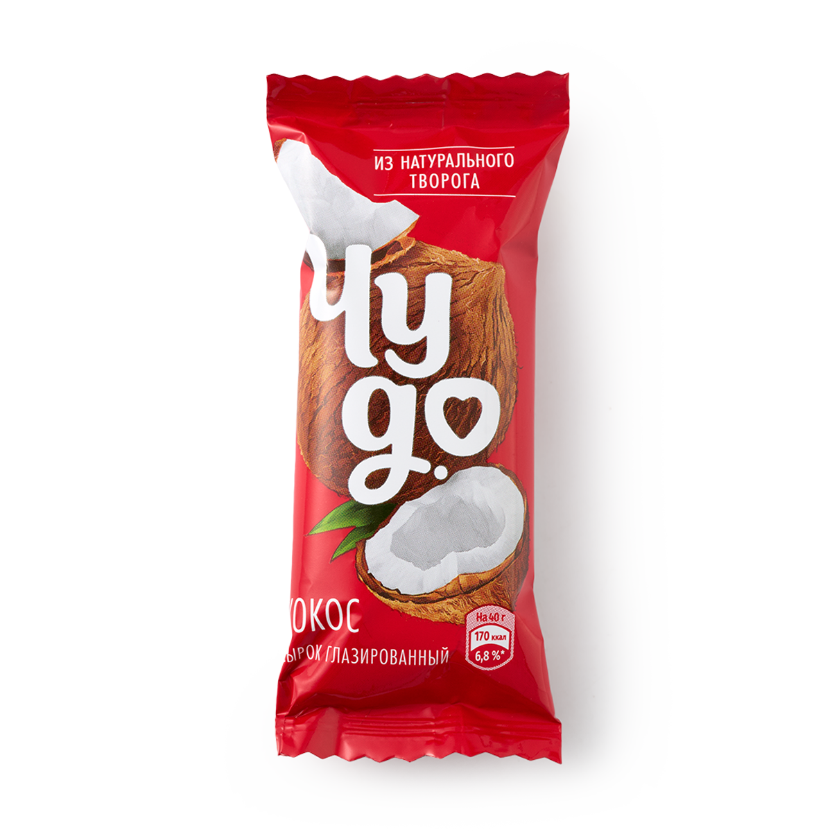 Сырок Чудо Кокос, из натурального творога, 28,7% жирности, 40 г