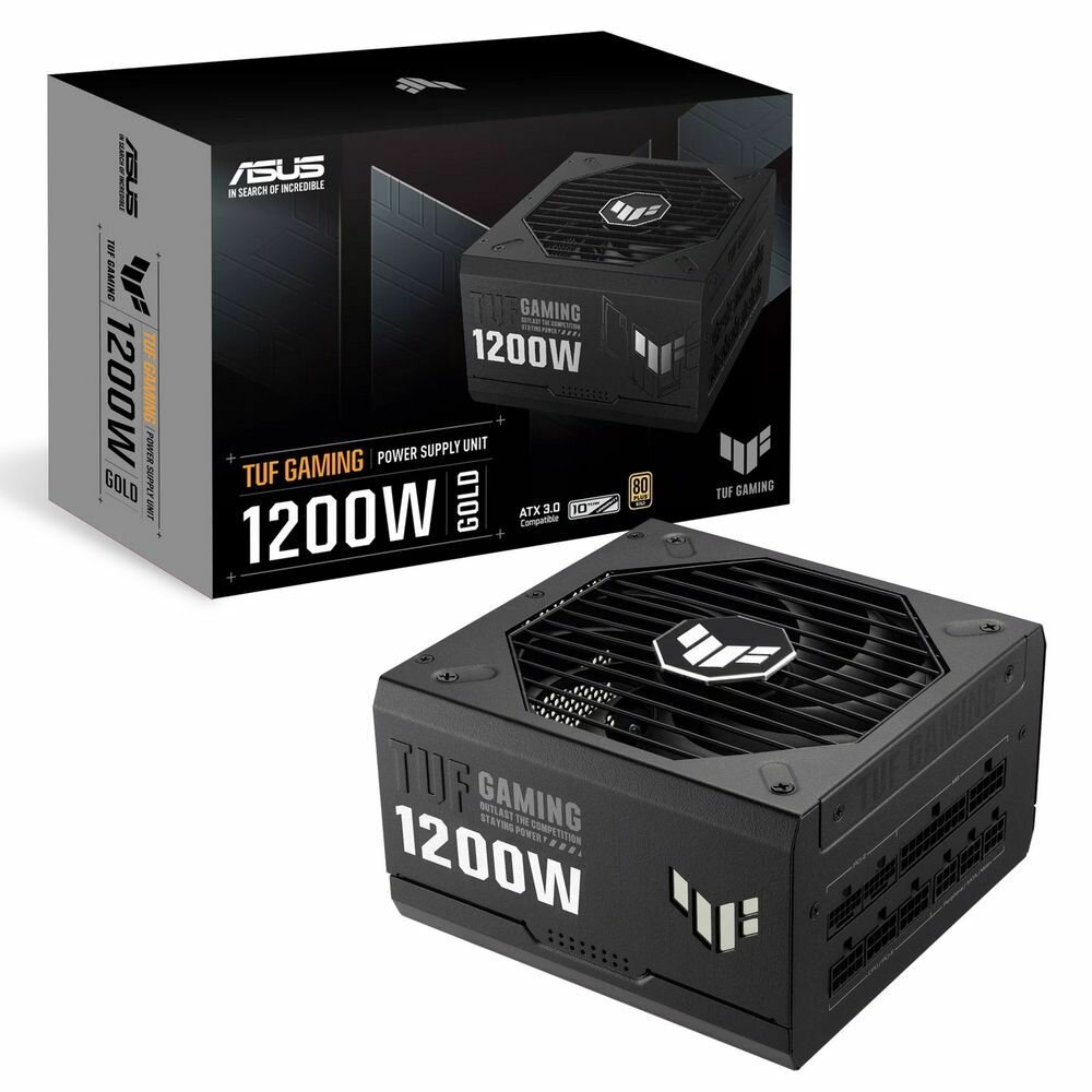 Блок питания ASUS TUF-GAMING-1200G/PSU, CE+UK, 1200Вт, 135мм, черный