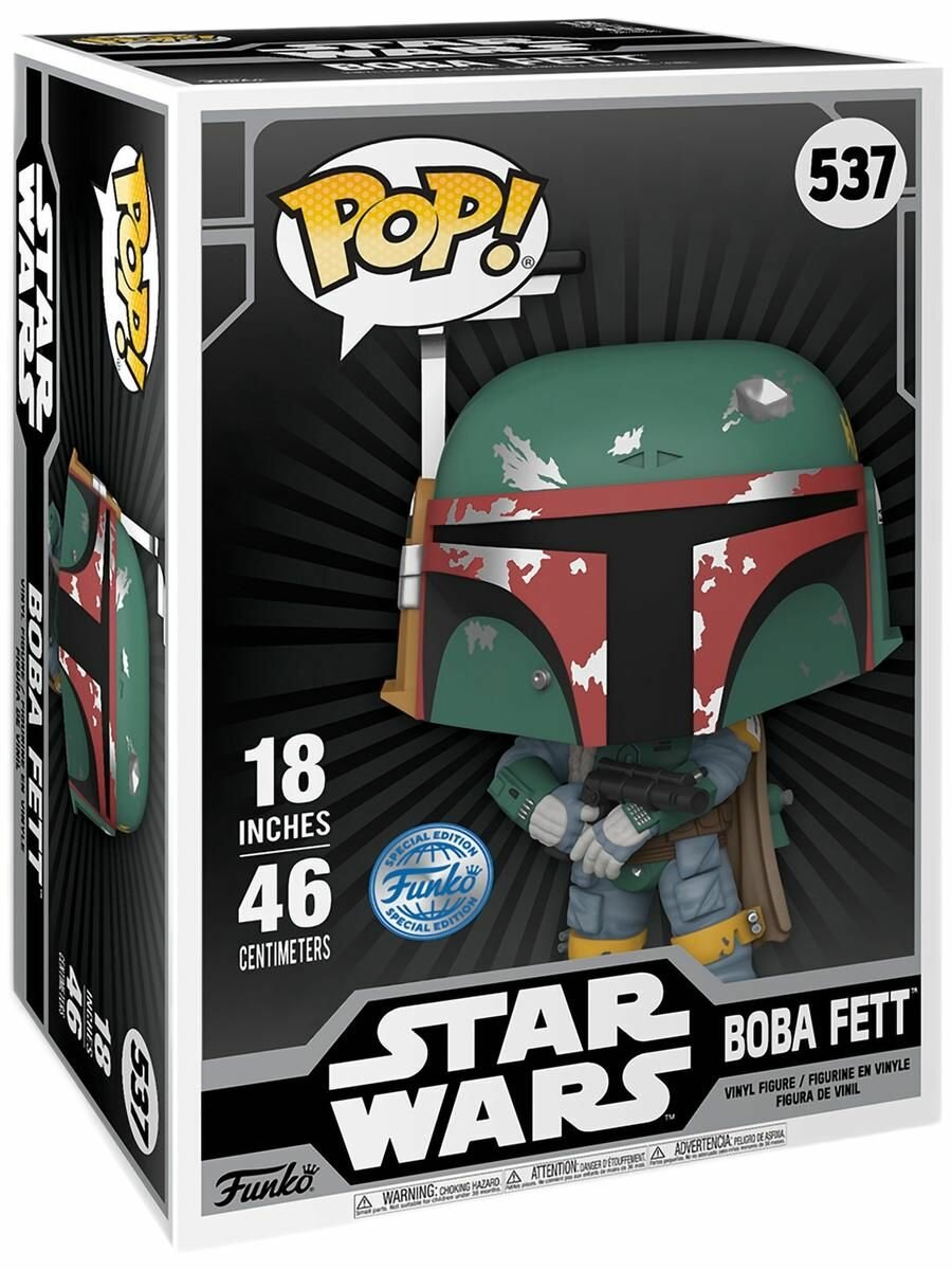Фигурка Funko POP! Star Wars: Boba Fett (Exc) 18" (537)