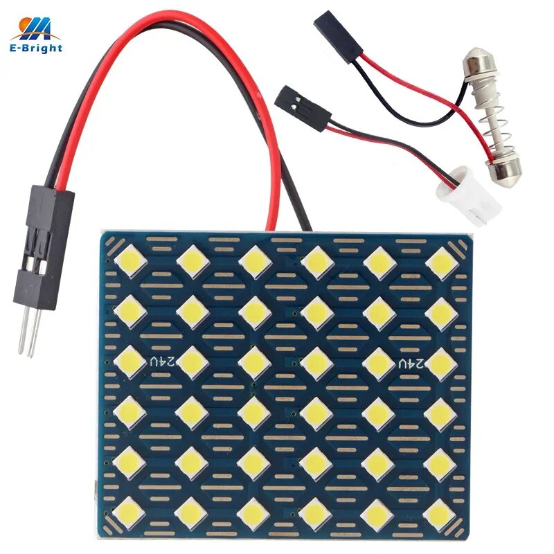 4 шт. 3030 12/18/24/36 SMD светодиодные панельные лампы, освещение номерного знака, 36SMD, 24V