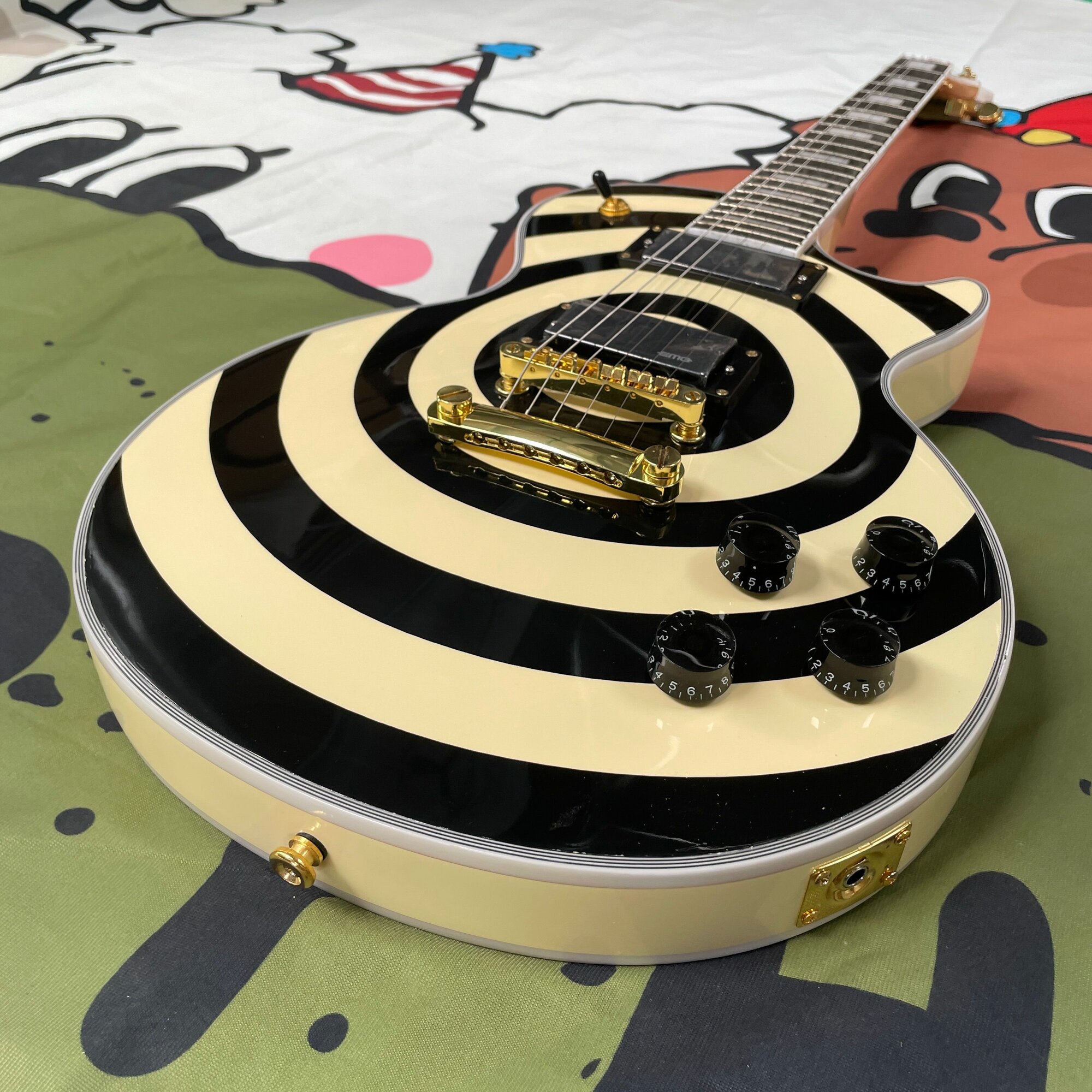 Электрогитара 335 Джазовая полупустотелая/Зак Электрическая гитара 6-струнная, корпус Махагони