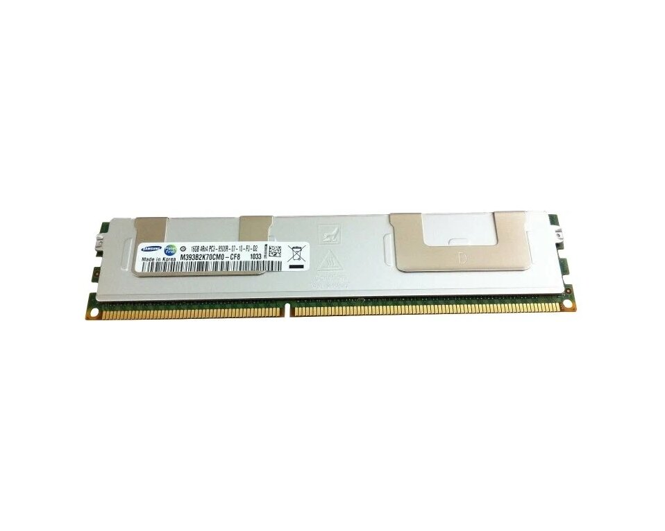 Модуль памяти для сервера DIMM DDR3 16gb, 1066Mhz, Samsung ECC REG 4RX4 PC3-8500R M393B2K70CM0-CF8
