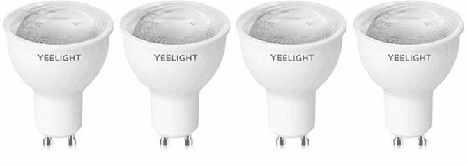 Умная светодиодная лампочка Yeelight GU10 Smart bulb W1(Diммable) - упаковка 4 шт.