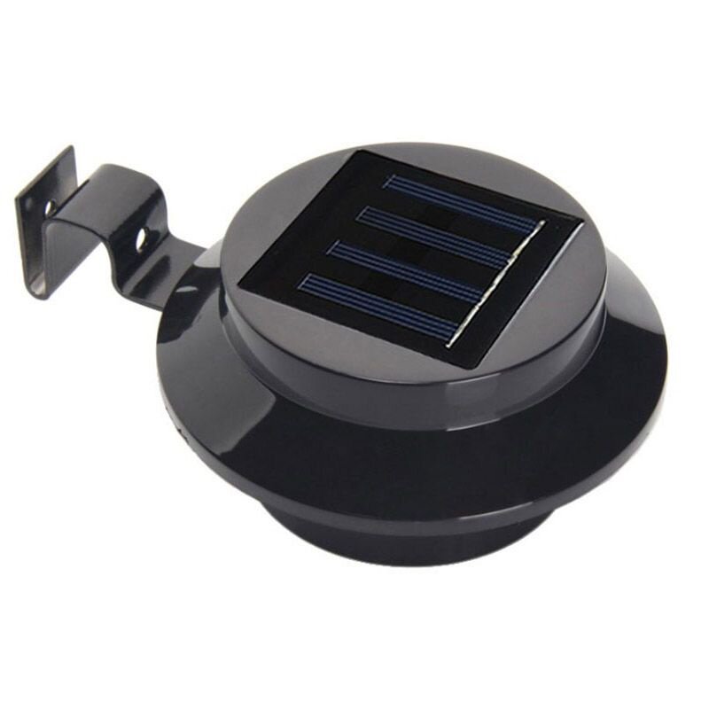 Элегантный солнечный новый уличный садовый свет от powered для установки на водосток и забор черный теплый свет