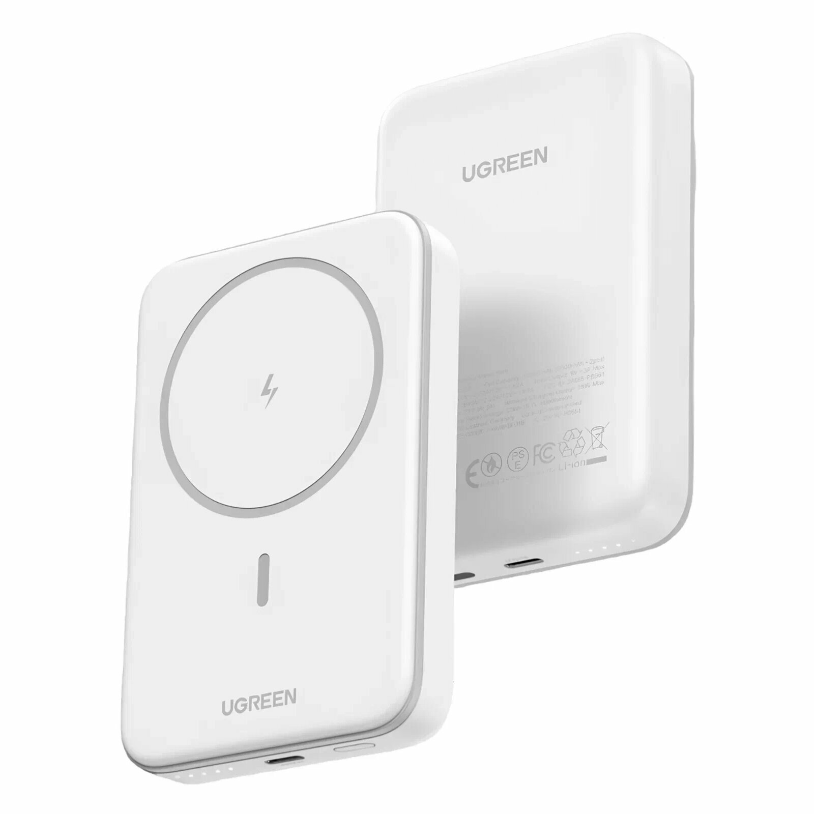 Внешний аккумулятор магнитный UGREEN PB561 (45356) 10000mAh, белый