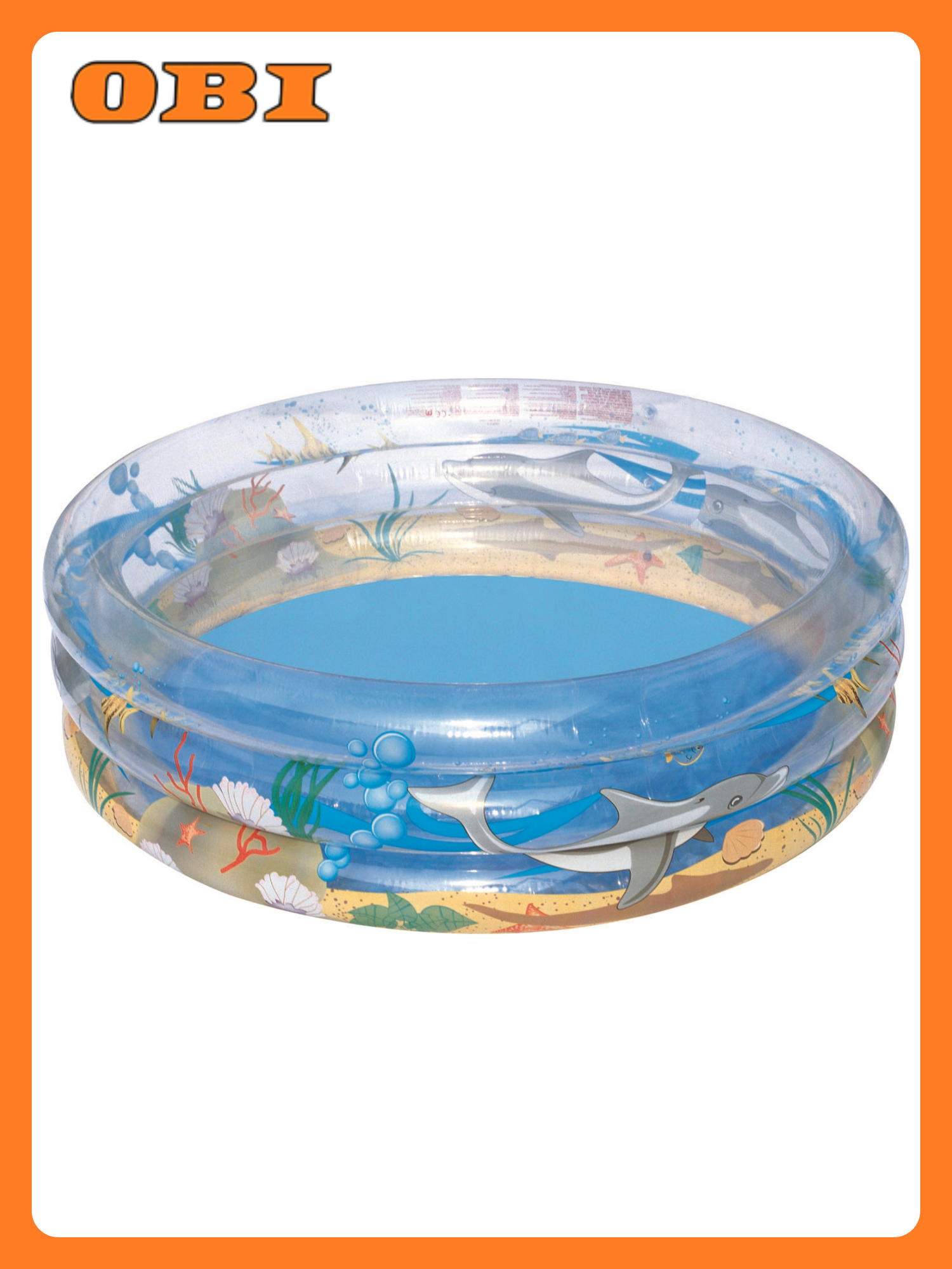 Бассейн детский надувной круглый Bestway Transparent Sea Life 170х53 см