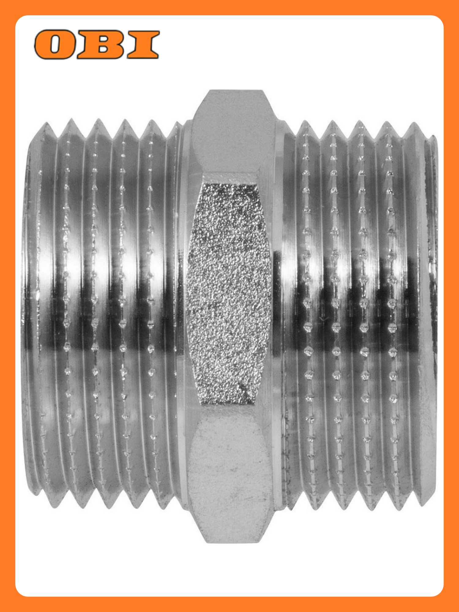 Ниппель (бочонок) 1" н/н MPF (латунь), MP-У