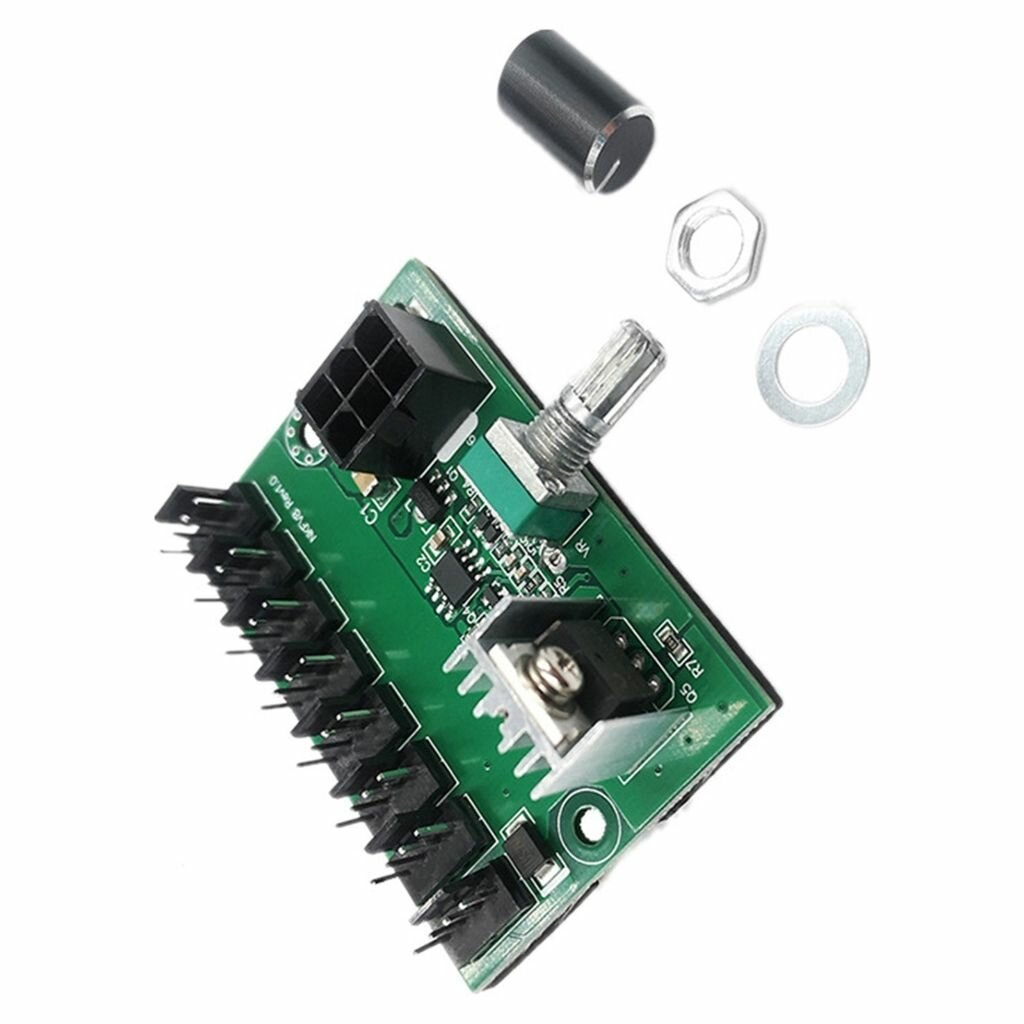 Корпус компьютера материнская плата с 6Pin на 3P 4Pin-контактный регулятор охлаждающего вентилятора-8-разрядный вентилятор