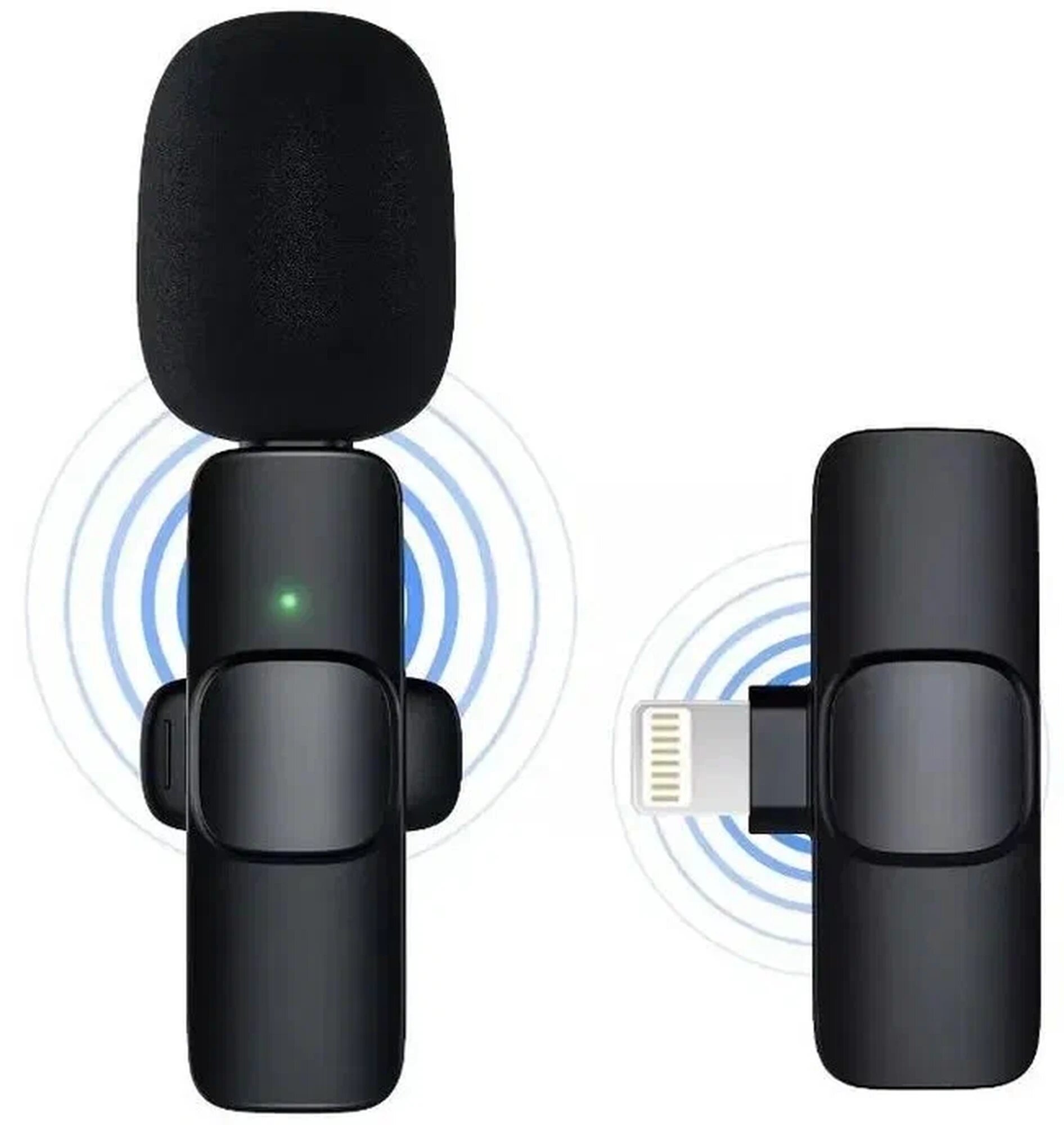 Микрофон JBH K9, беспроводной, для смартфонов и планшетов, черный