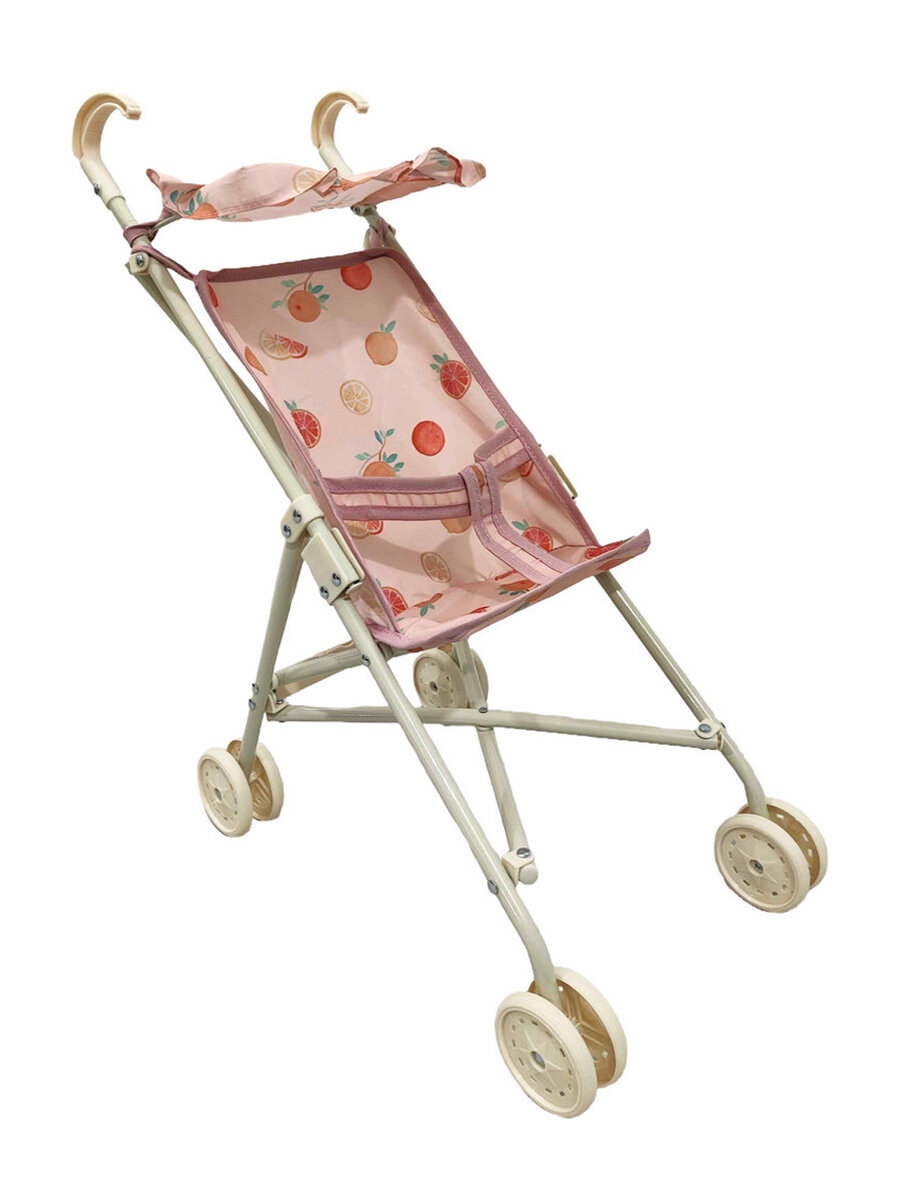 Synergy Коляска-трость для кукол с козырьком розовая Цитрус 9302S/цвeт№7 с 3 лет
