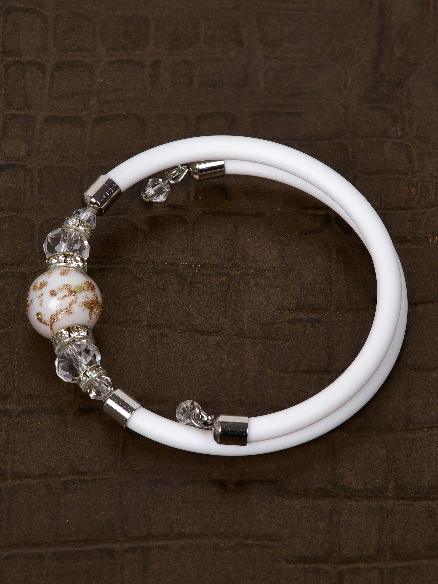 Браслет, авантюрин, стекло, муранское стекло