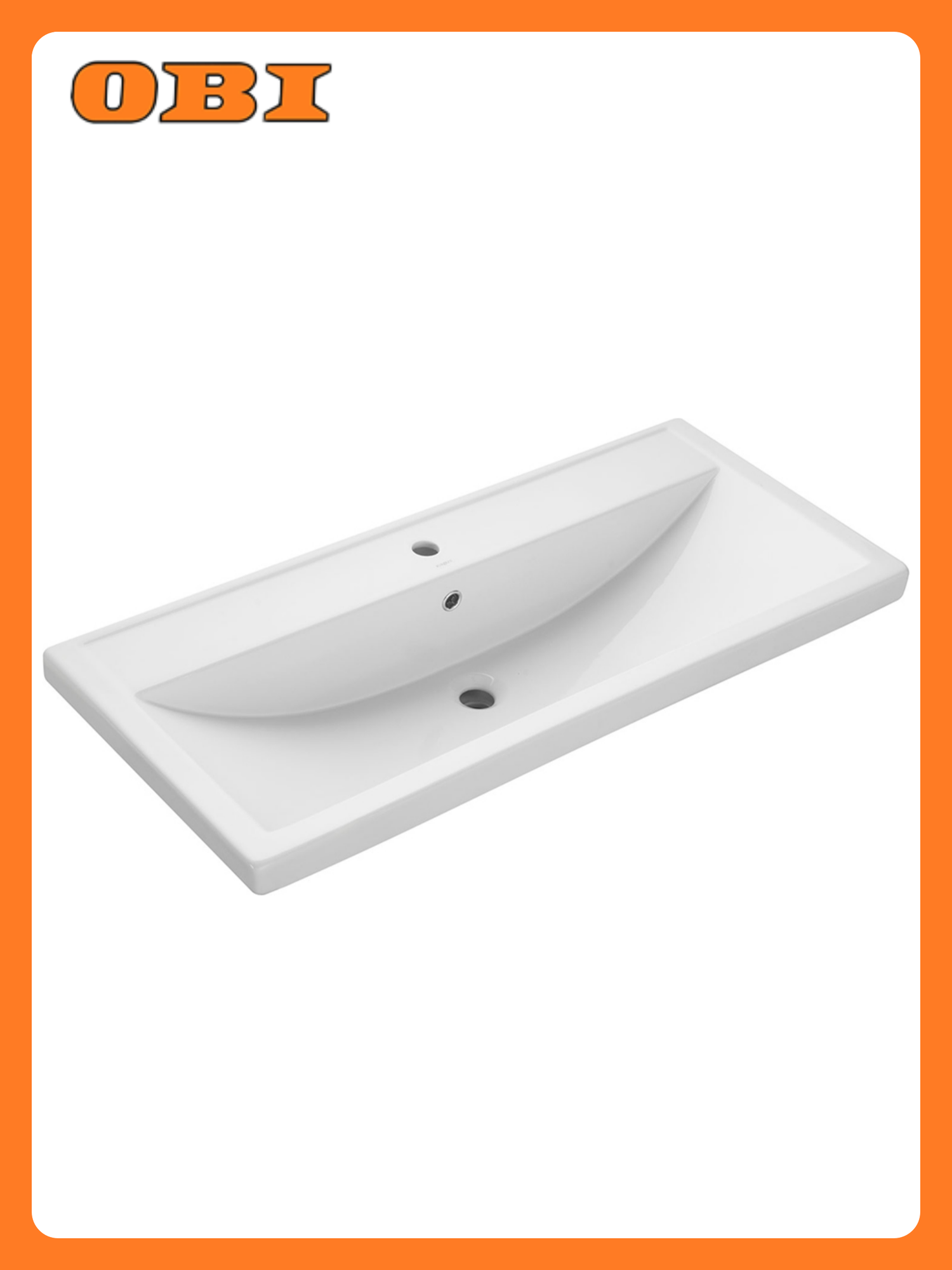 Раковина встраиваемая Фостер 1000 Kirovit 45,5x101,2x15,5