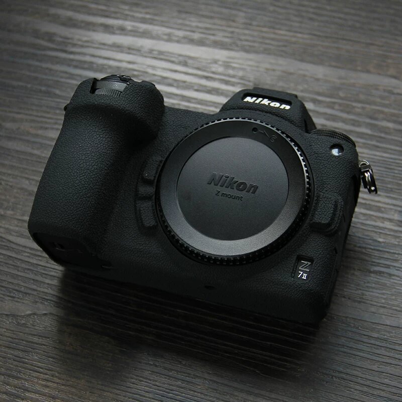 Черный силиконовый чехол для камеры Nikon Z7 II и Z6 II, защитный чехол с противоскользящим покрытием для зеркальной