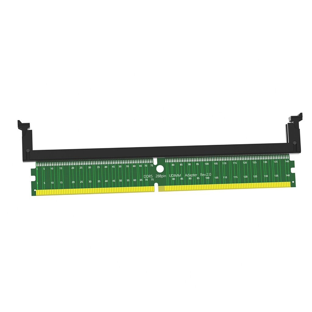 Тестовая Защитная Карта Памяти DDR5 UDIMM 288Pin Adapter С Короткими Защелками DDR5 288Pin UDIMM Slot Adapter Для Настольных компьютеров