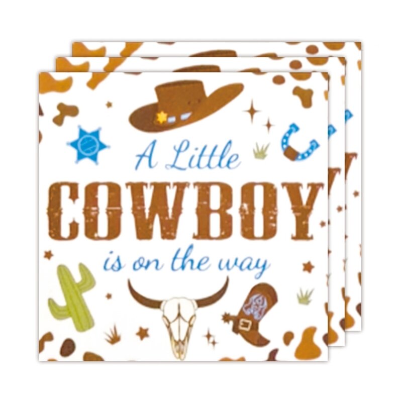 Набор посуды для вечеринки в стиле ковбоев